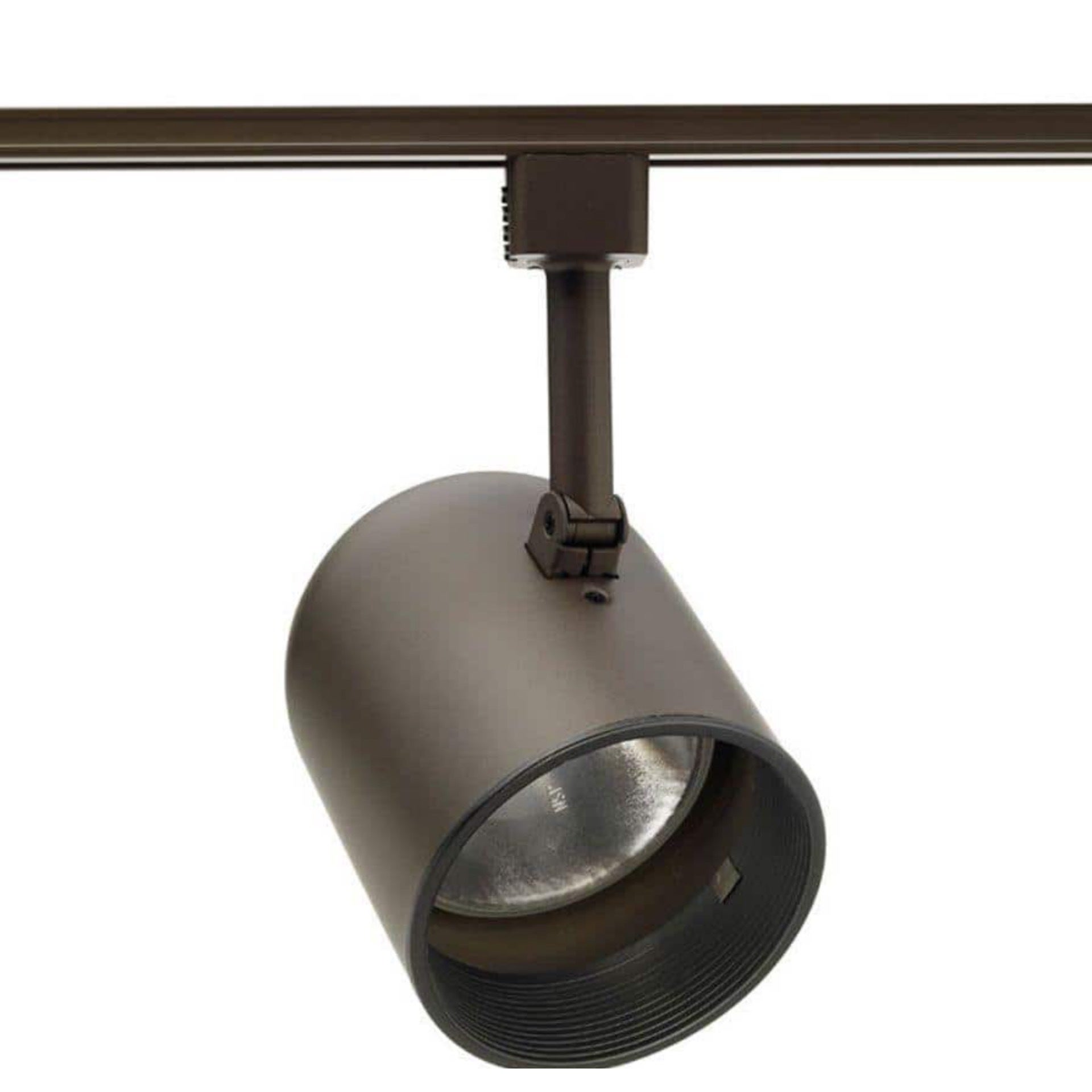 Juno - Trac-Lites Bronze Round-Back Cylinder Light With Black Baffle ...