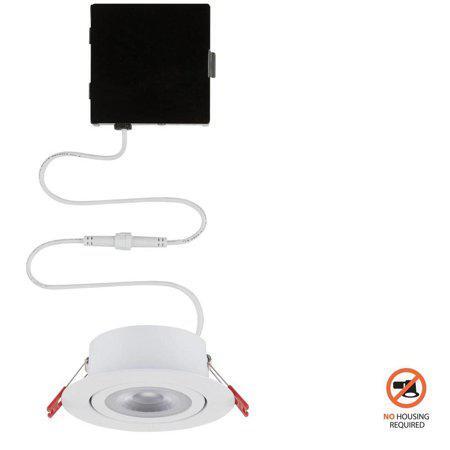 Commercial Electric - Slim Spot 4 new/remodel Canless Recessed LED Kit ...